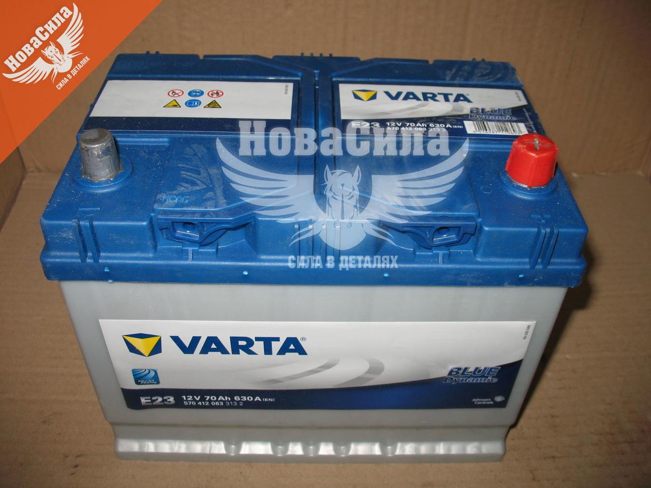 Купить АКБ Азія 70-А/Ч (Varta) Blue Dynamic (R+) 630А (261х175х220мм ...