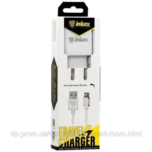 Купить Зарядное устройство 220V INKAX CD-01 + Iph кабель зарядка для ...