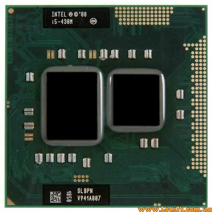 Процессор Intel Core I5 430M SLBPN 2x 2.26GHz 3Mb 35W Socket G1 ...