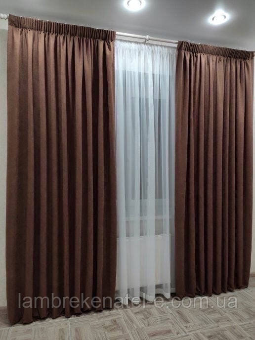 Комплект готових штор і тюлі в зал у спальню у вітальню Dimond Id 1833047840 ціна 2000
