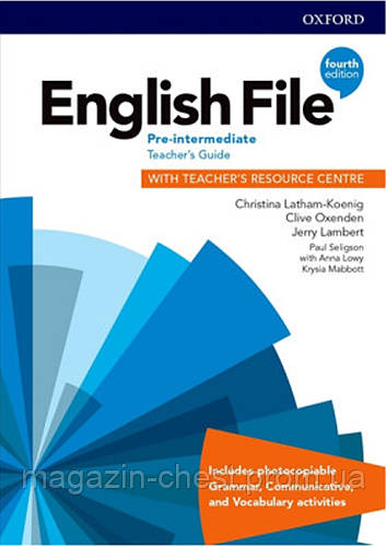 English File 4th edition Pre-intermediate Teachers Book, цена: 332.50 ...