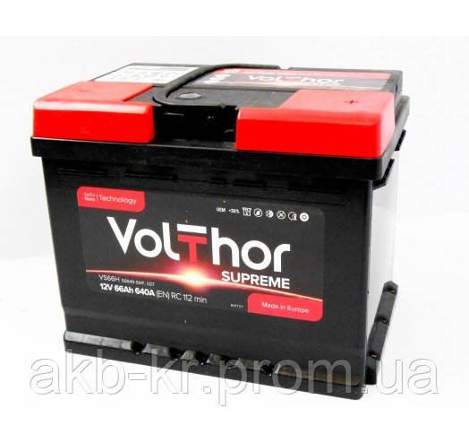 Купити Автомобільний акумулятор VolThor 6СТ-66 Аз ULTRA, ціна 3200 ...