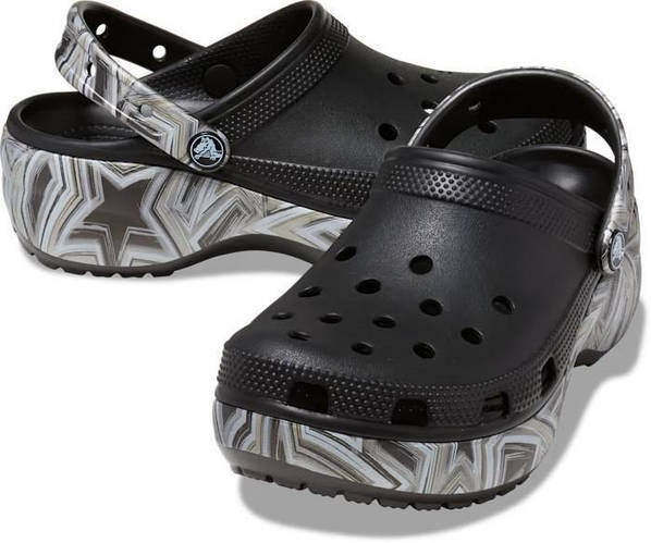 Купити Жіночі крокси Crocs Classic Crush Hi-Lo Disco Black/Multicolor ...