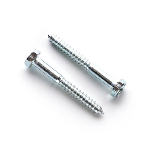 Винт для дерева с шестигранной головкой 10*60 DIN 571 цинк белый (ящ 400шт) APRO (ID#1833430347 ...