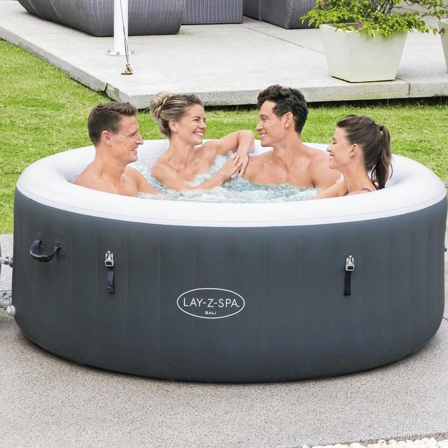Надувний Джакузі Bestway 60009 Lay-Z-Spa 180х66 См Аеромасажний Басейн ...