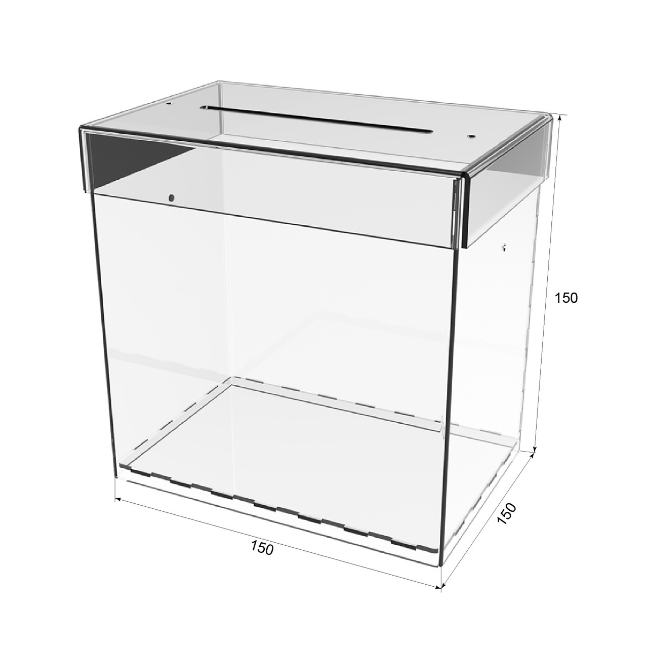 Купити Скринька EKOSTAR без замка для збору грошей 150x150x150 мм ...