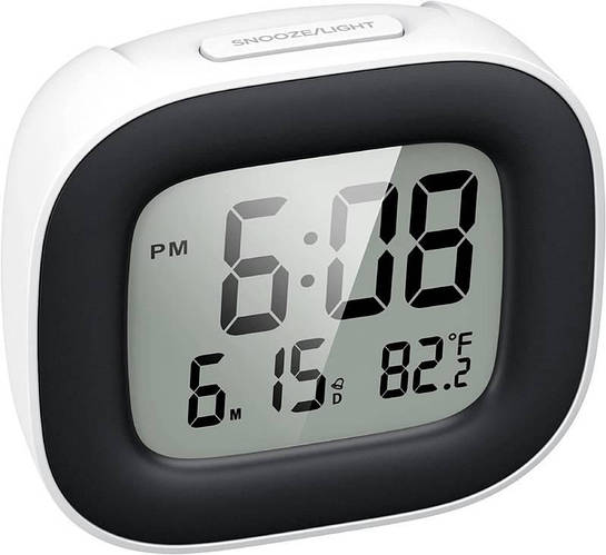 Цифровой мини будильник ALARM CLOCK, с ЖК-дисплеем и подсветкой, на ...