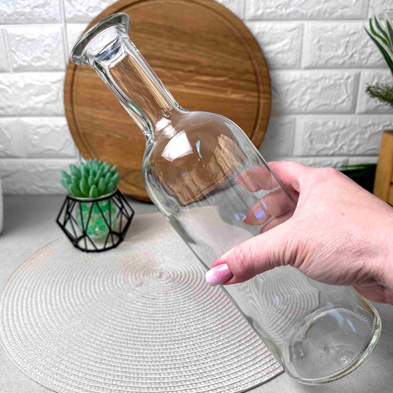Графін для алкогольних напоїв 1л із міткою Uniglass Olimpus Carafe ціна купити в Україні від