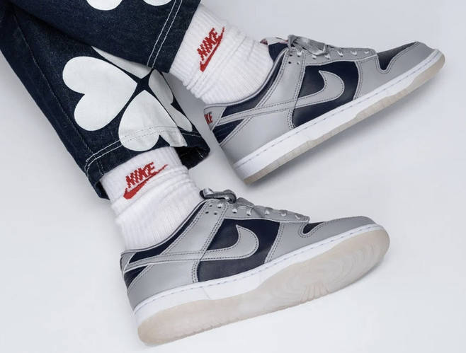 Купить Nike Dunk Low College Navy Grey, цена 2500 ₴ — Prom.ua (ID ...