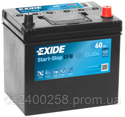 Аккумулятор 60Ah-12v Exide START-STOP EFB (230х173х222),R,EN520 !КАТ ...