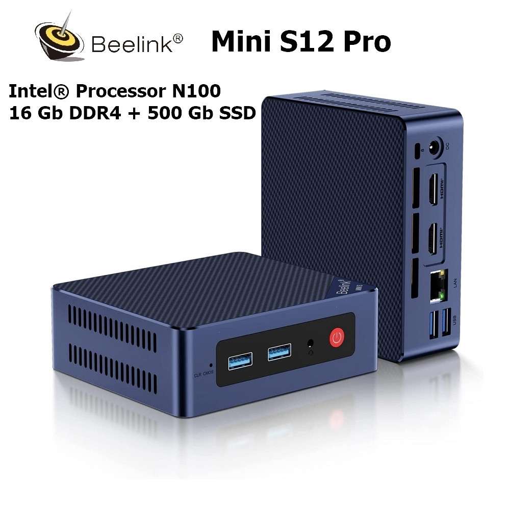 Beelink Mini S12 Pro Mini PC Intel® N100, 16GB+500Gb (ID#1834193815 ...