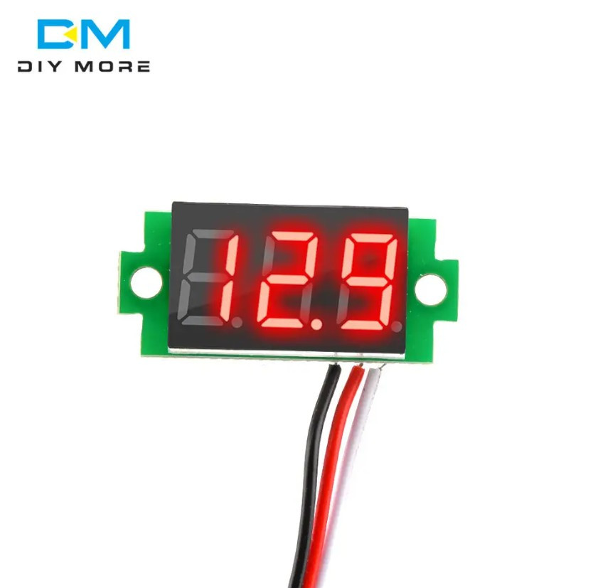 Купить Вольтметр цифровой постоянного тока DC 0-100V три провода ...