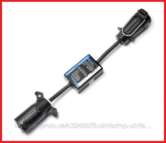 Перехідник (адаптер) з американської 7 контактної розетки фаркопа на 7 ...