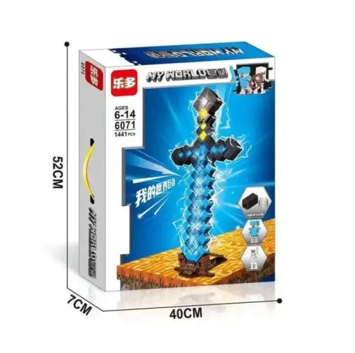 Купить Minecraft лего Меч My World конструктор 1441 деталей, цена 739 ...