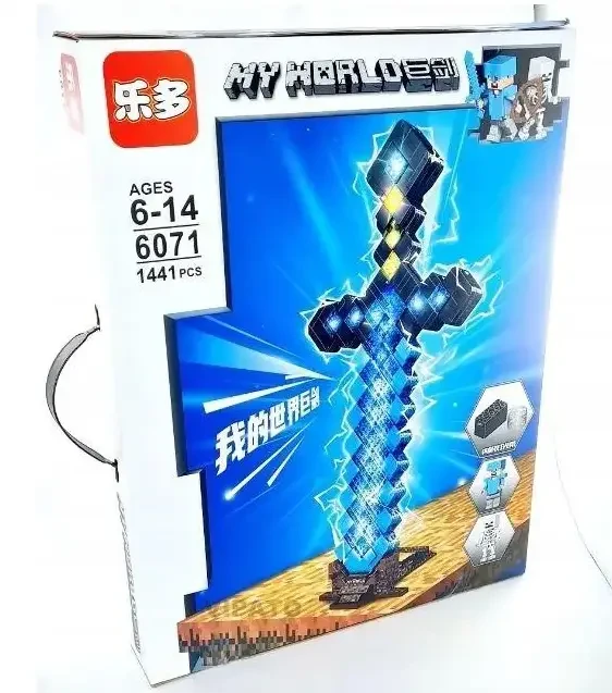 Купить Minecraft лего Меч My World конструктор 1441 деталей, цена 739 ...