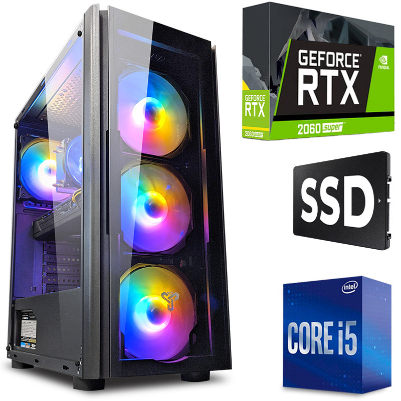 Игровой компьютер Intel i5 10400F + RTX 2060 Super 8GB + 16GB DDR4(ZEVS ...