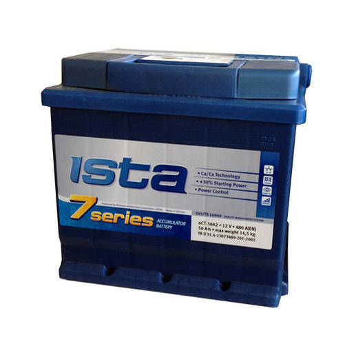 Купить Аккумулятор ISTA 7 Series 50Ah+лев 480A (205x175x190), цена 2019 грн — Prom.ua (ID ...