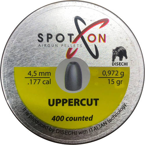 Купить Свинцовые пули Spoton Upper Cut 400шт, 4,5 мм, 0.972г, цена 546 ...
