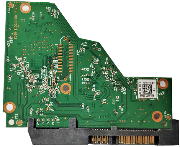 Плата HDD PCB 2060-810011-001 REV P1 810011-A01 810011-D01 WD WD20EFZX ...