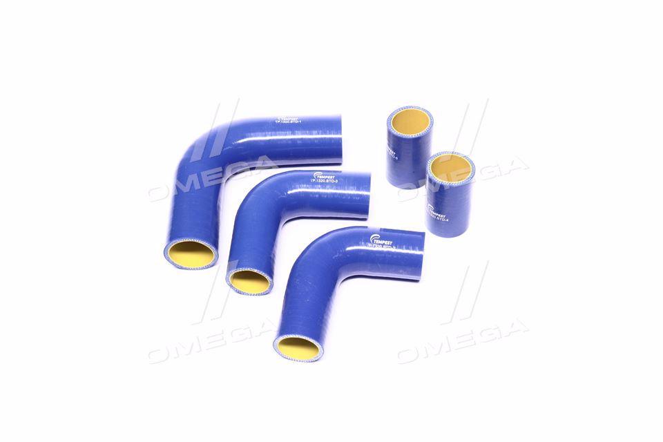 Патрубок радіатора ГАЗ 3110 (дв.406) (компл. 5 шт. силікон) STANDARD (TEMPEST) TP.1320.STD UA38 ...