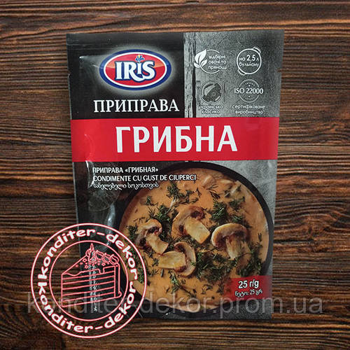Купить Грибная приправа смесь пряно-ароматическая 25г ТМ Iris, цена 14 ...