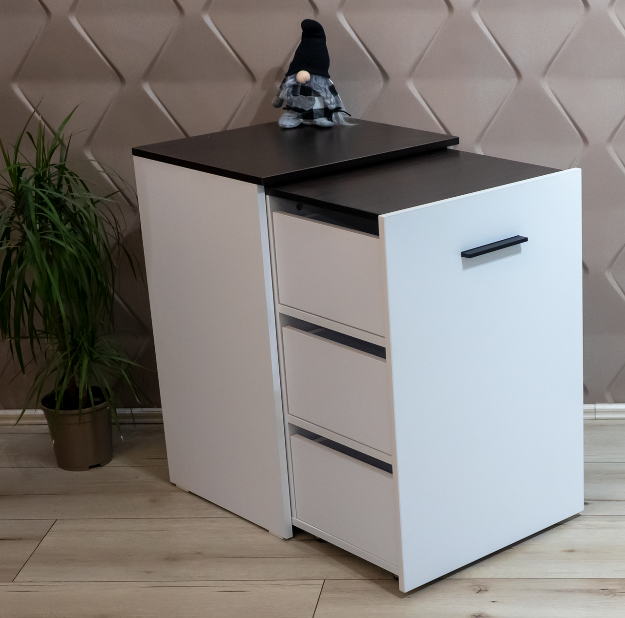 Стіл тумба розкладний письмовий з 3 шухлядами для дому Id 1835653866 цена 6250 ₴ купить на