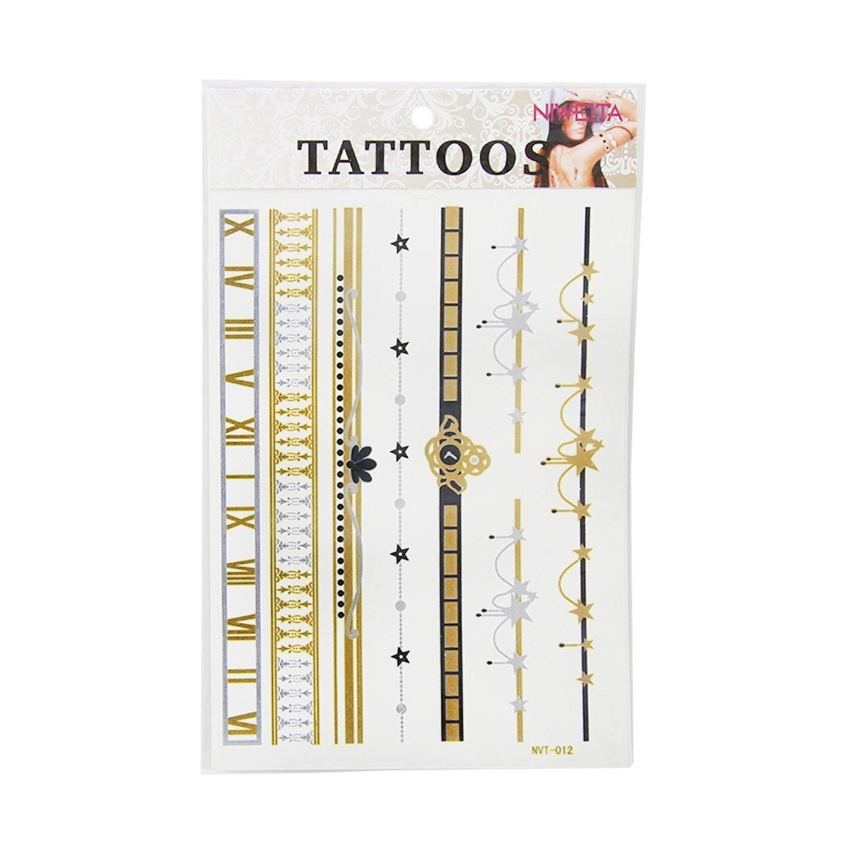 Тату Наклейка для Тела Metal Tattoo Stickers NVT-012 — в Категории ...