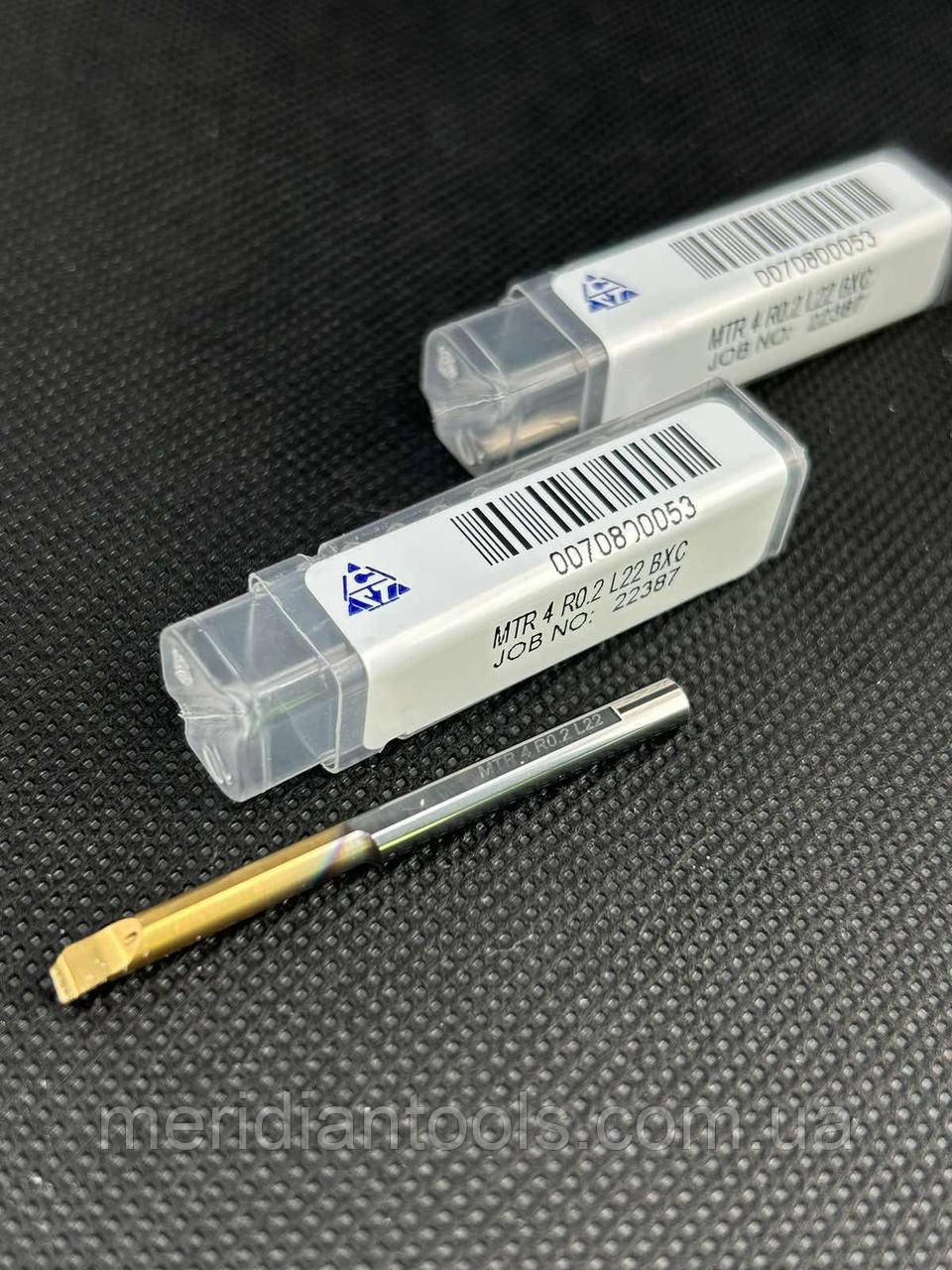 MTR 4 R0.2 L22 Мікрорізець токарний твердосплавний різьбовий CPT CARMEX ...