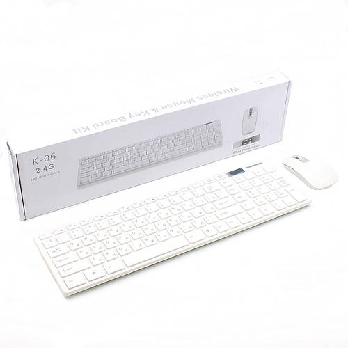 Купити Бездротова клавіатура та миша для комп'ютера із захисною плівкою Клавіатура миша комплект ...
