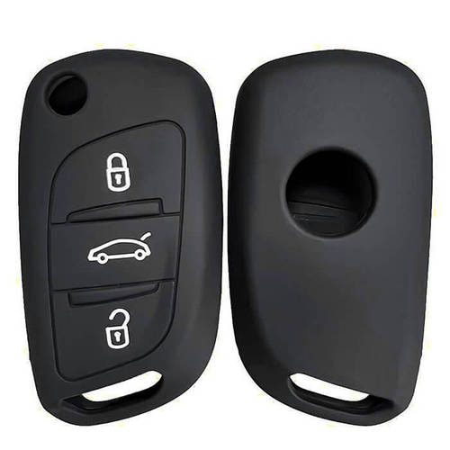 Чехол силиконовый для Citroen C2 C3 C4 C5 DS4 Peugeot 107 207 307 407 ...