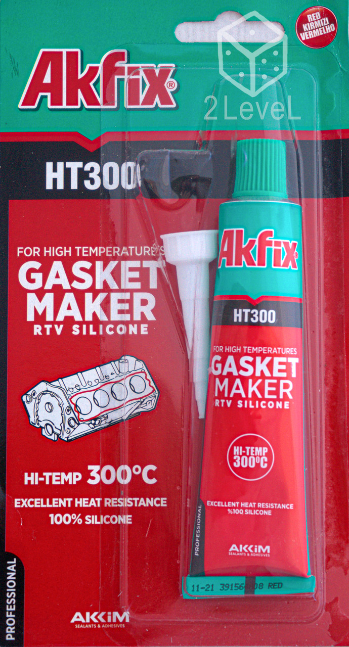 Купить Однокомпонентный силиконовый герметик Akfix HT300 50гр Черный ...