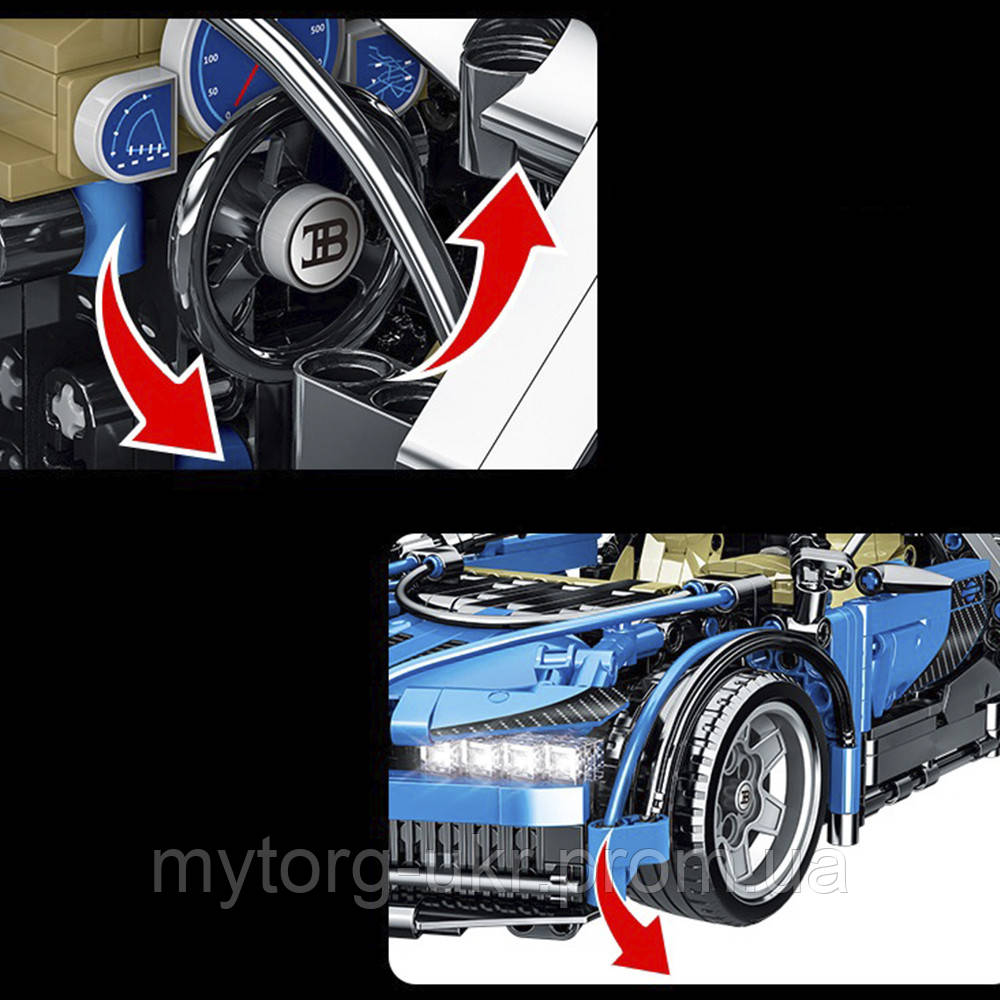 Купить Машинка конструктор Technol Model Bugatti Chiron 1:14 1225 ...