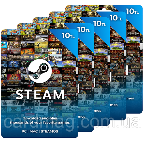 Купить Steam Gift Card на сумму 50 TL (регион Турция), цена 48 ₴ — Prom ...