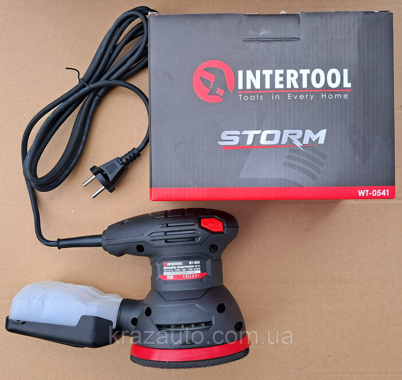 Шліфмашина ексцентрикова 125 мм, 300 Вт, 5000-12000 об./хв INTERTOOL WT-0541 (ID#1771100040 ...