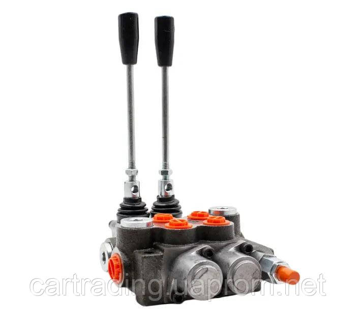 Гидрораспределитель моноблочный Badestnost двухсекционный 02P40 1A1A1 ...