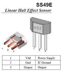 Датчик Холу SS49E аналоговий лінійний: продаж, ціна у Дніпрі ...