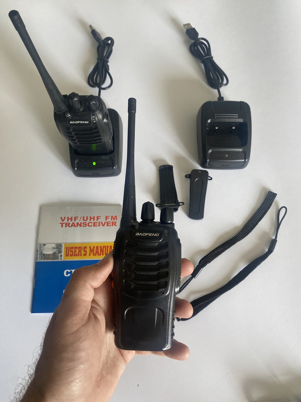 2 рации Baofeng BF-888S с USB зарядкой, радиостанция Baofeng (ID ...