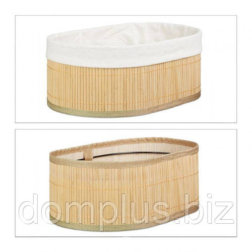 Купить Комплект корзин для полок из бамбука, состоящий из трех частей ...