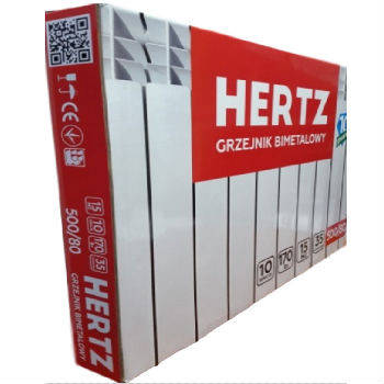 Біметалічний радіатор HERTZ 500/80 (ID#312544183), ціна: 308 ₴, купити на Prom.ua