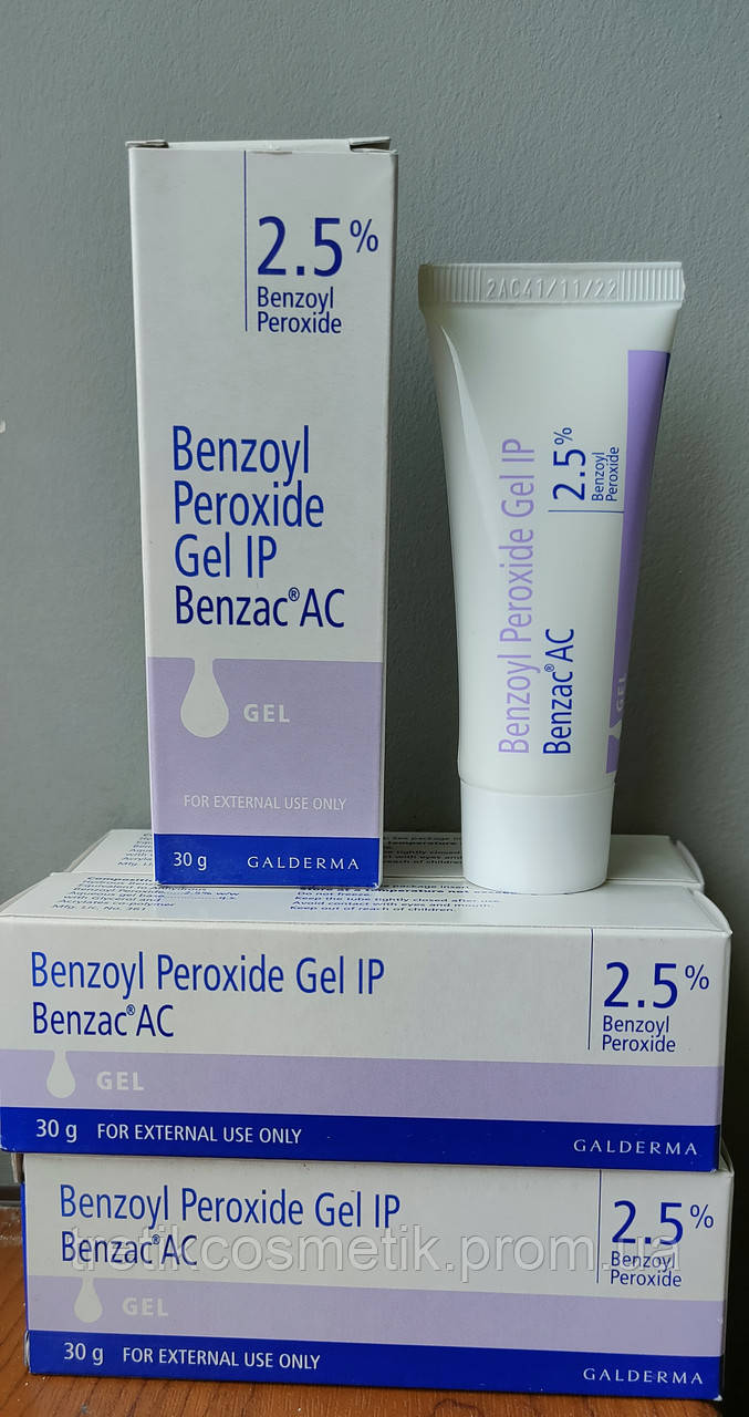 Купить Бензак 2.5% Галдерма Benzac AC бензоил пероксид 2,5%, цена 450 ...