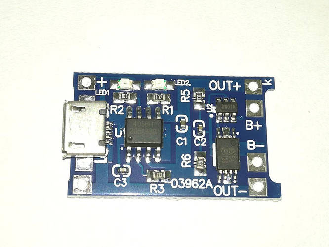 Купити Модуль заряду акумулятора Li-Ion 18650 з захистом 4056H, ціна 10 ...