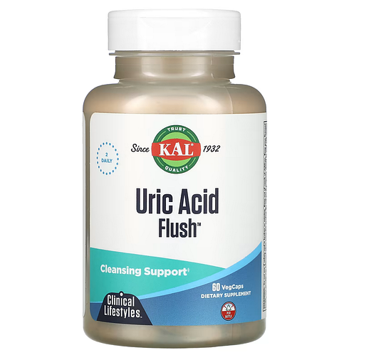Купить Очищение от мочевой кислоты, KAL, Uric Acid Flush, 60 капсул ...