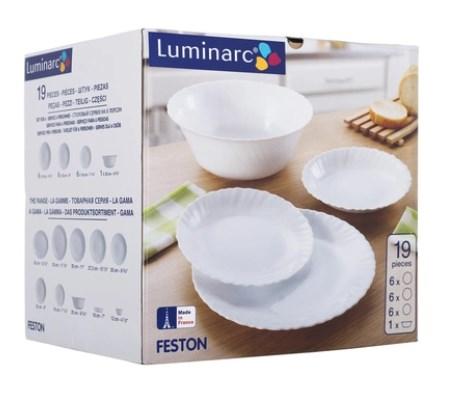 Сервиз столовый Luminarc Feston 19 предметов стеклокерамика (14977) (ID ...