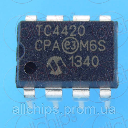 Купить Драйвер MOSFET 6A Microchip TC4420CPA DIP8, цена 64.78 ₴ — Prom ...