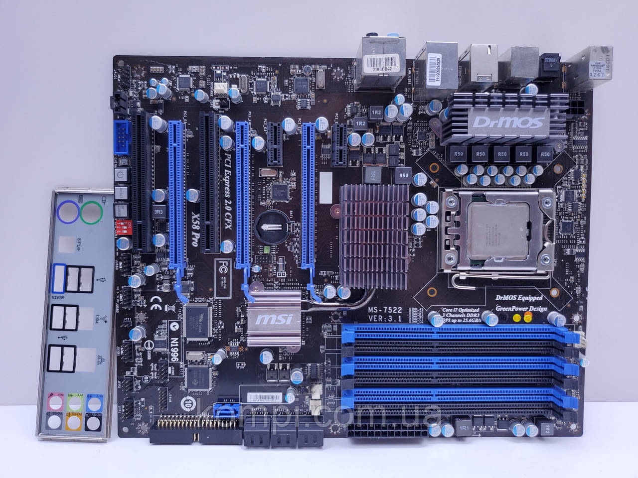 Материнская Плата MSI X58 Pro + I7 920 S1366 DDR3 — Купить Недорого на ...