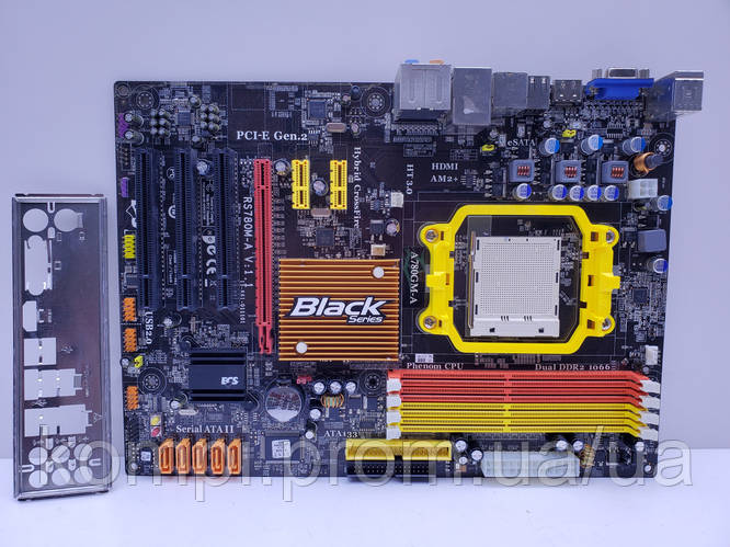 Купить Материнская плата ECS RS780M-A (Socket AM2+,DDR2,б/у), цена 849 ...