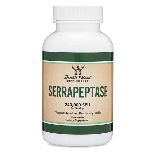 Купить Серрапептаза Double Wood Serrapeptase Proteolytic Enzyme 240 000 ...