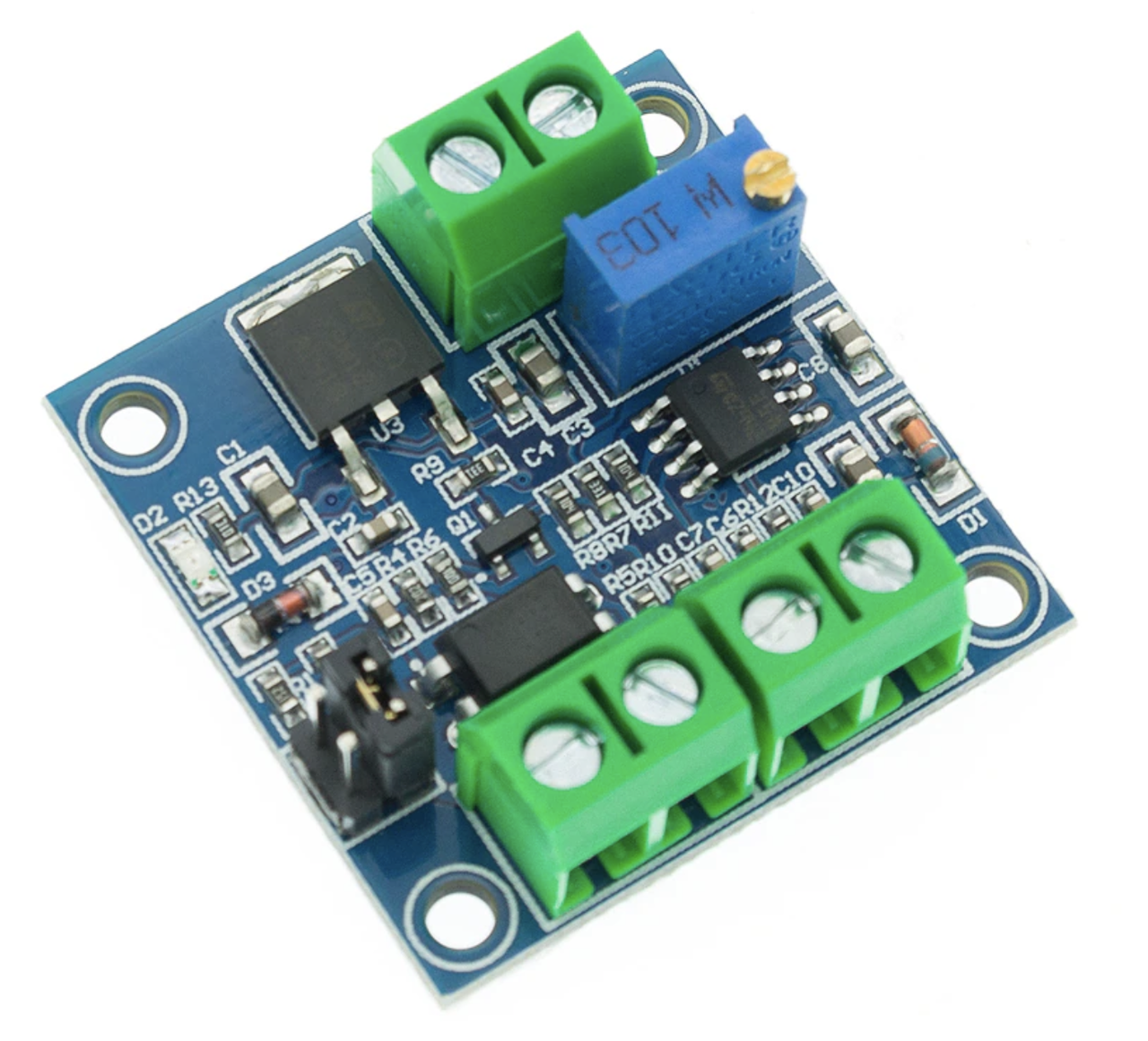 Модуль конвертер ШІМ напруга 0-10В LC-LM358-PWM2V 0-100% ШИМ-DC PWM-DC ...