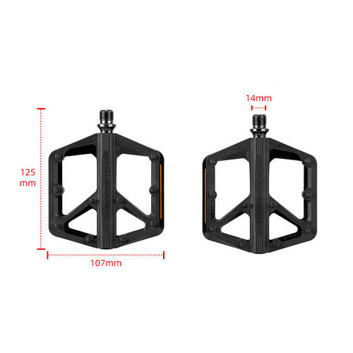 Педали нейлоновые PROMEND M43 облегченные топталки для горного ...