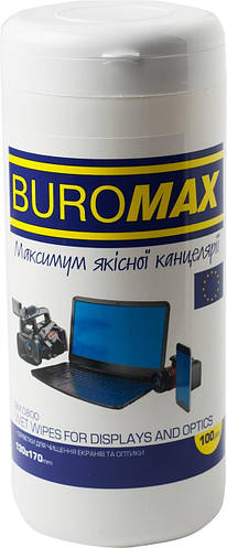Салфетки для монитора Buromax, 100 шт., , (BM.0800) (ID#1838959558), цена: 119 ₴, купить на Prom.ua